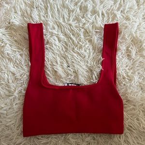 Zara | Tops | Zara Red Seamless Top | Poshmark